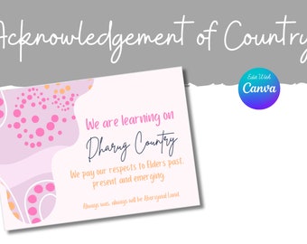 Indigenous Acknowledgement of Country | Daycare Schools Play Rooms ...