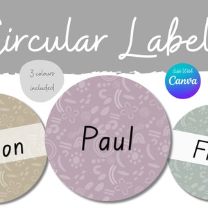 Indigenous Circular Labels Stories Collection Editable Classroom Decor ...