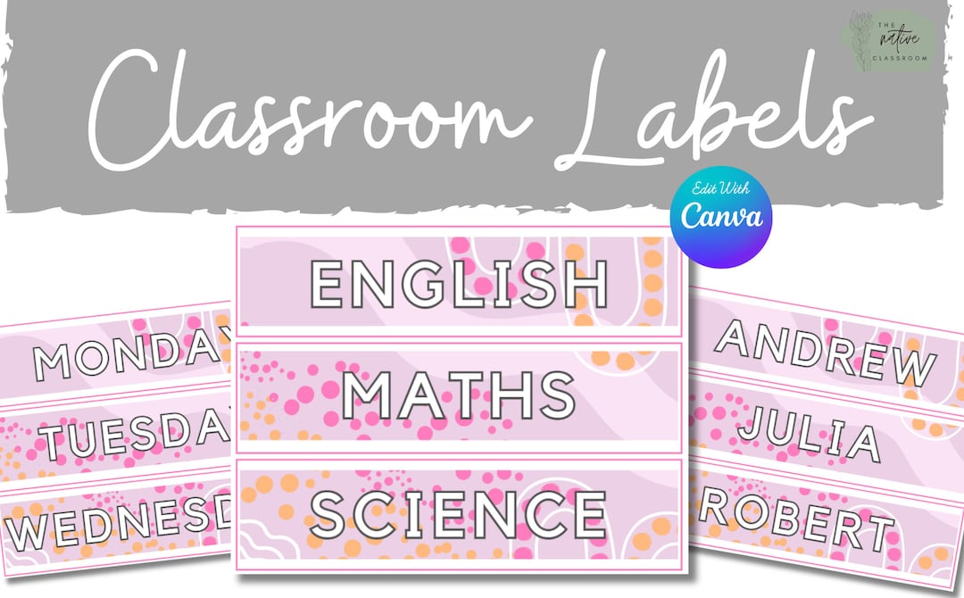 Indigenous Classroom Labels Wisdom Collection Editable Template ...