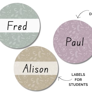 Indigenous Circular Labels Stories Collection Editable Classroom Decor ...