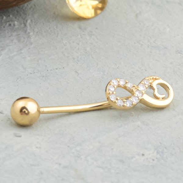 Infinity Belly Ring - Etsy