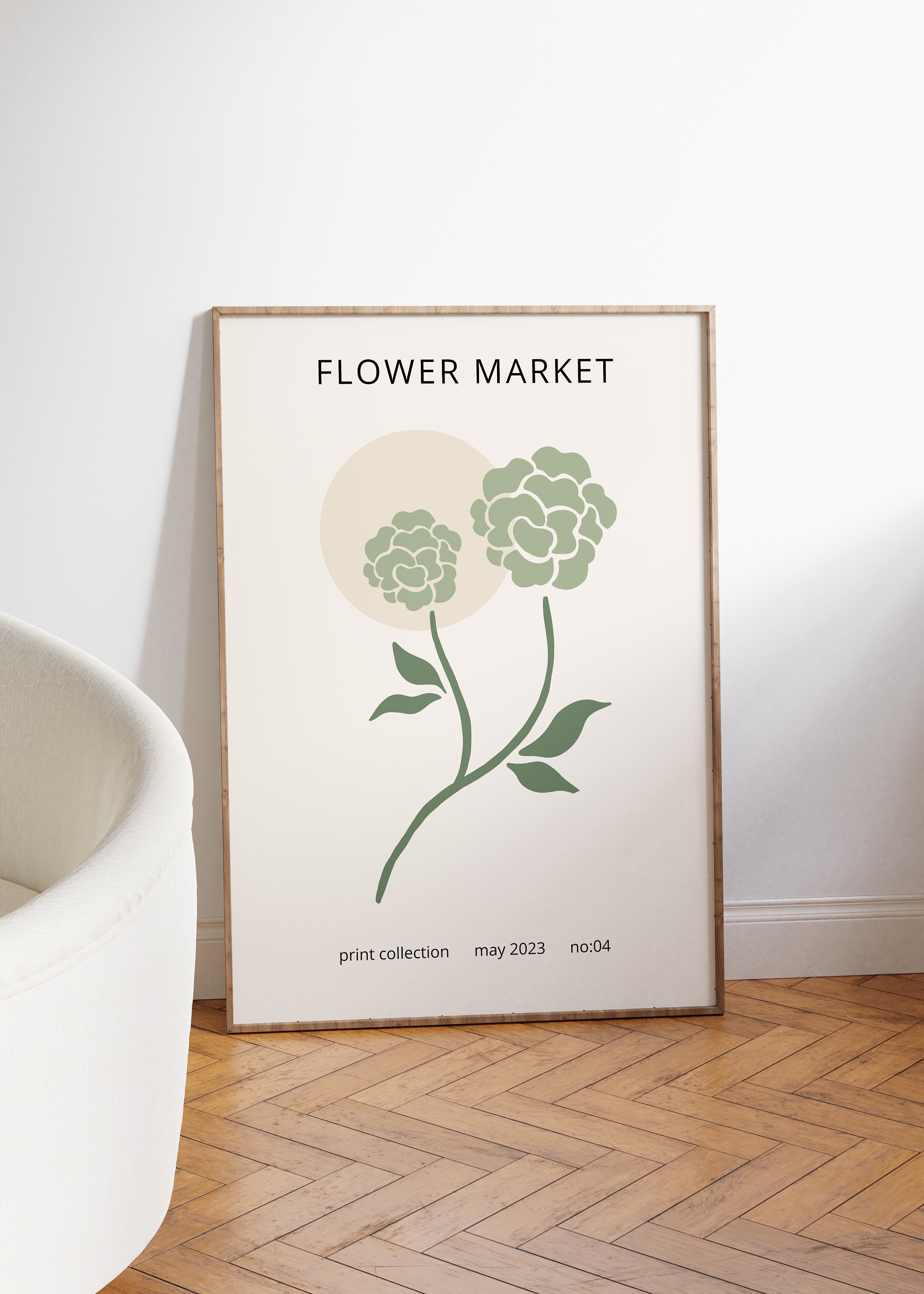 Sage Green Set Aesthetic Room Decor Green Flower Market - Etsy