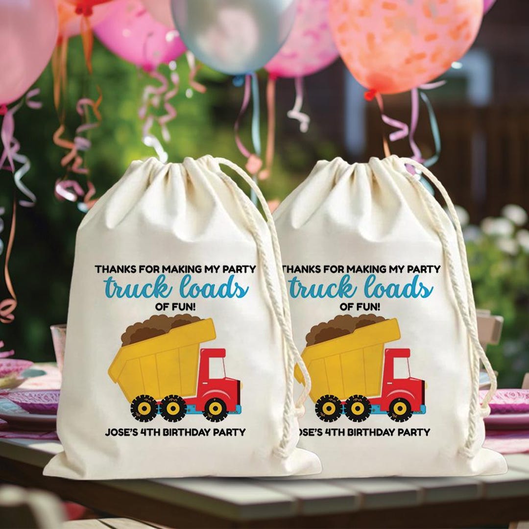 Treat Bag, Birthday Favor, Personalized Party Bags, Birthday Kids Bag ...