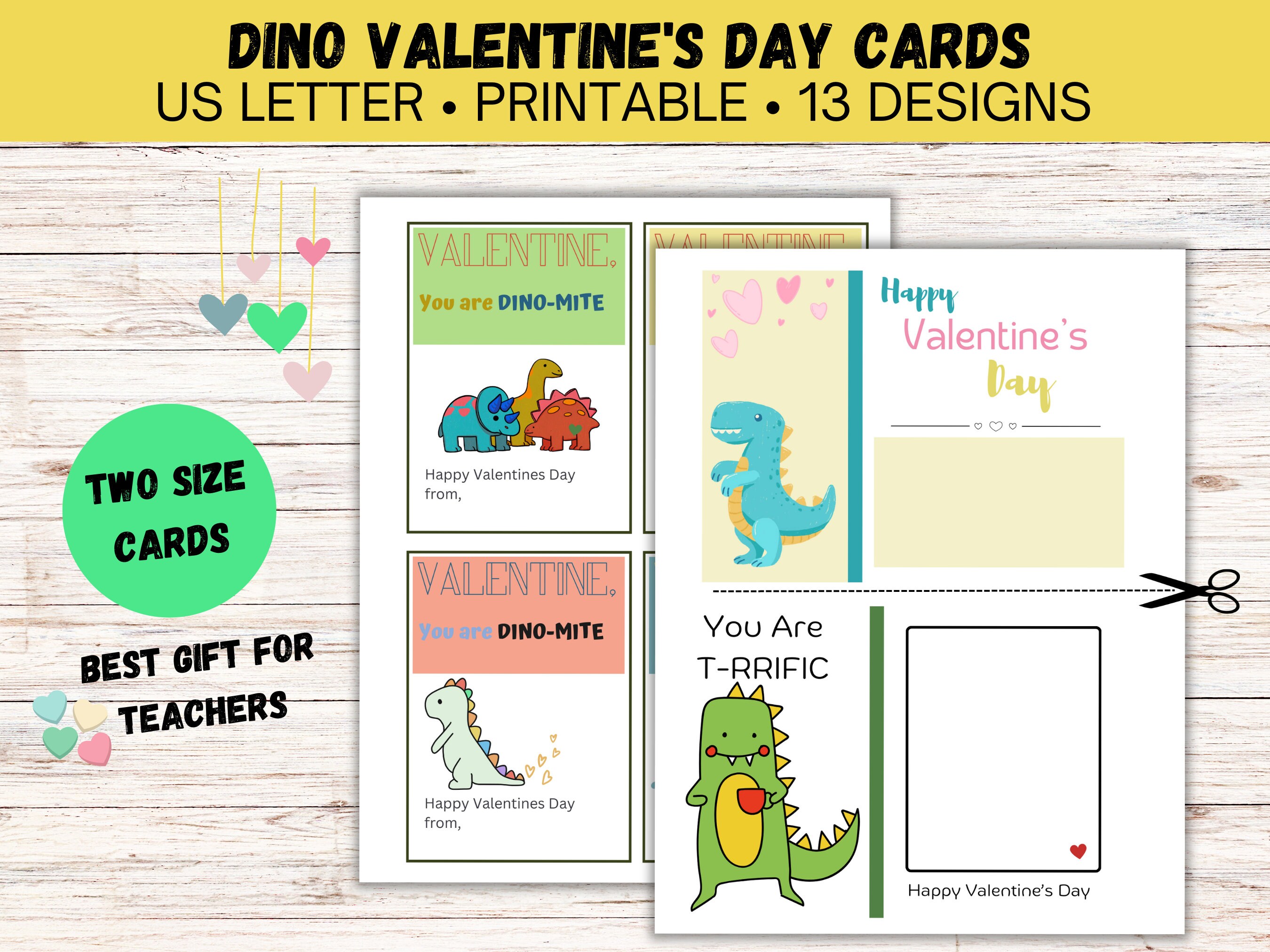 Preschool Valentines Cards, Dinosaurs Valentines Cards, Preschool ...