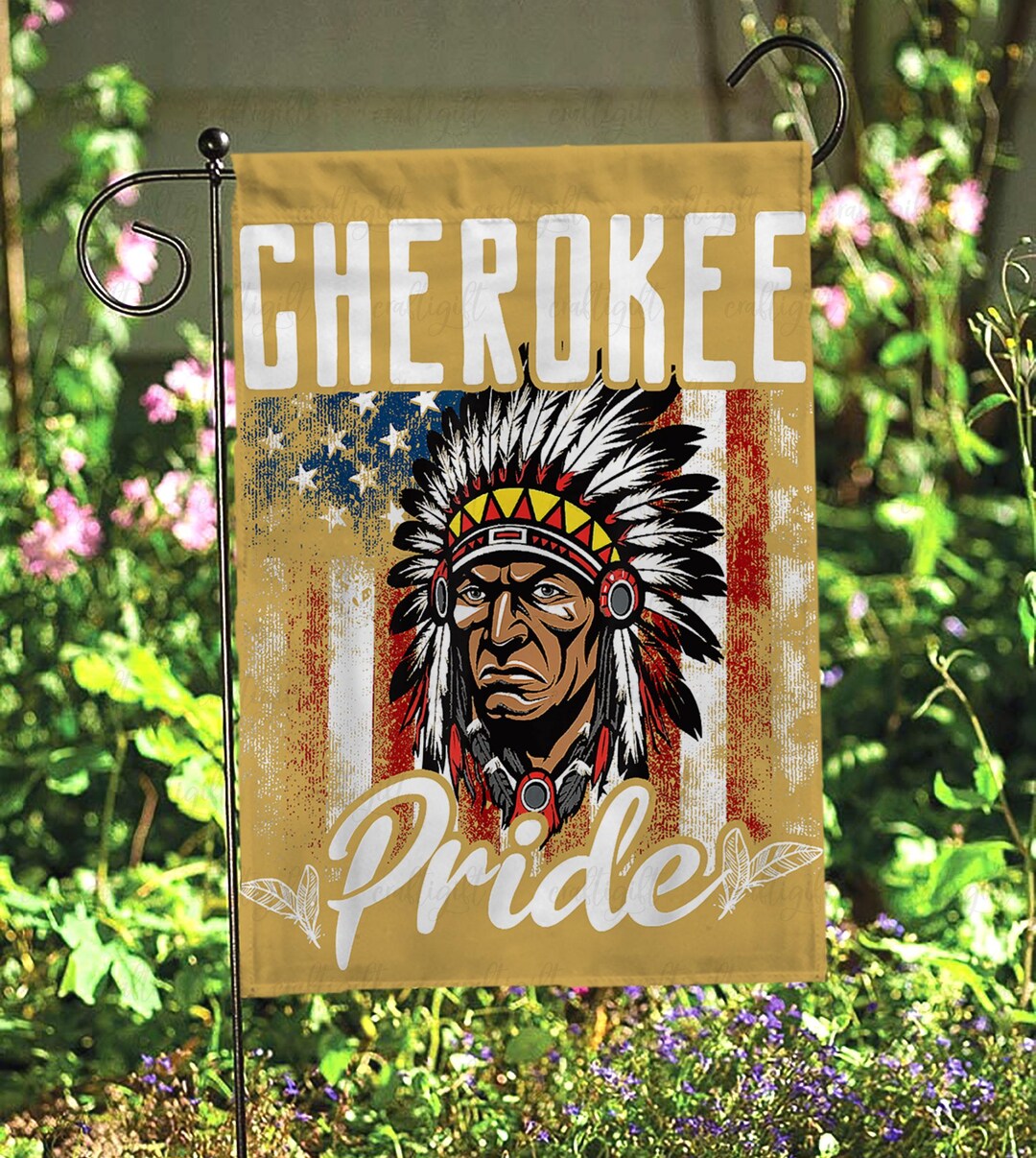 Indian Headdress Warrior Flag, Cherokee Feather Flag, Native Pride ...