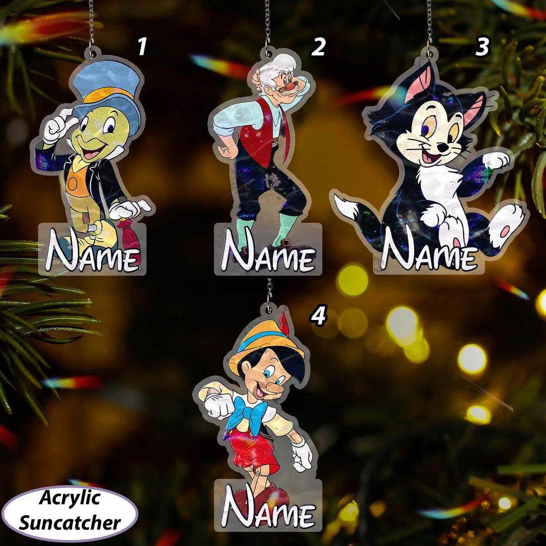 Custom Pinocchio Christmas Ornament, Disney Pinocchio Puppet Kids ...