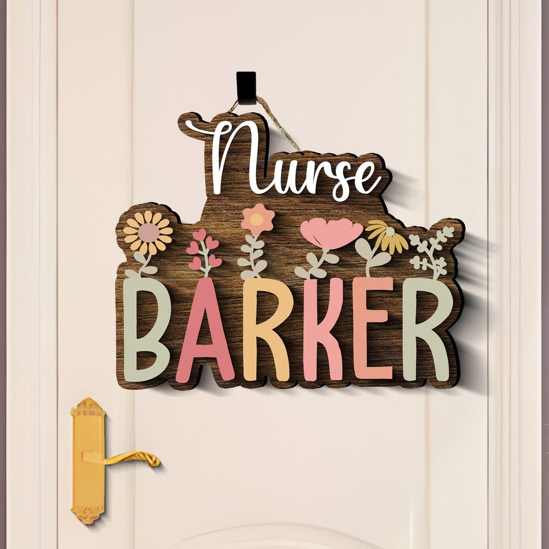 Personalized School Nurse Door Sign, School Nurse Gift, Custom School ...