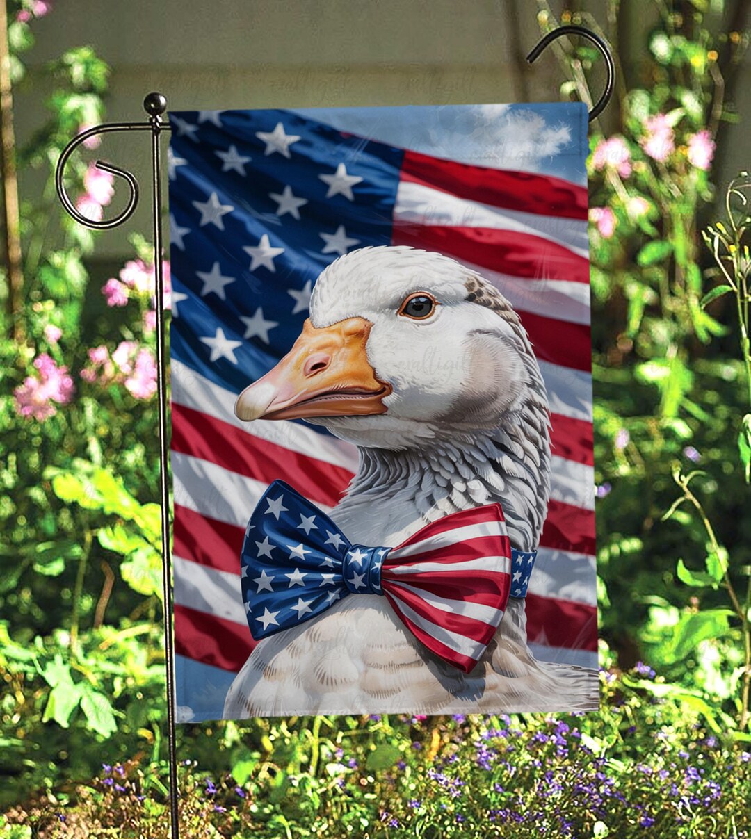 Independence Day Silly Goose Flag, Patriotic Goose American Yard Flag ...