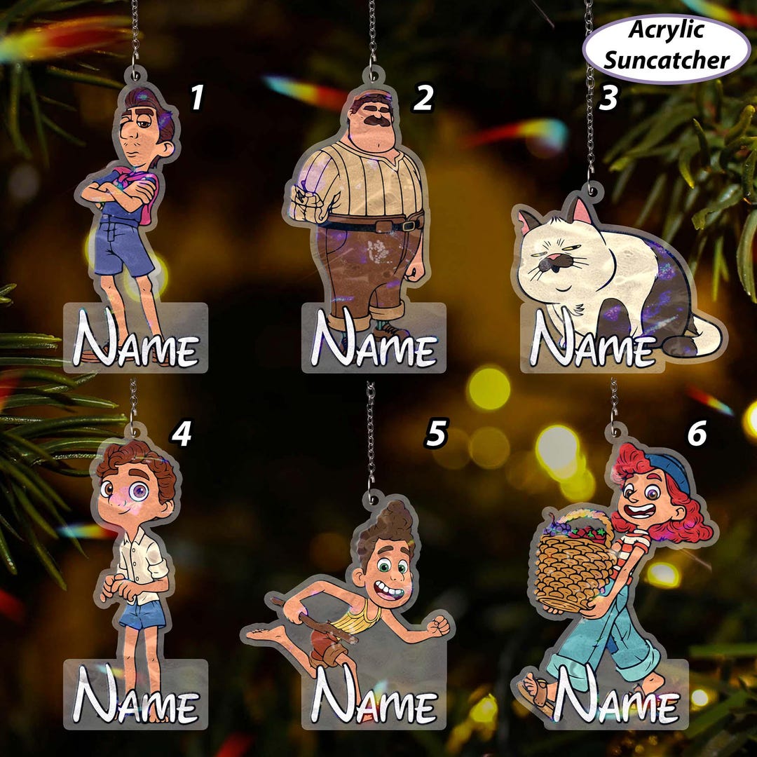 Custom Xmas Luca Monster Ornament, Pixar Luca and Best Friends Ornament ...