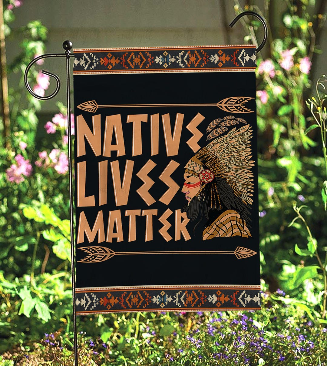 Strong Resilient Native Blessing Flag, Cherokee Headdress Arrows Flag ...