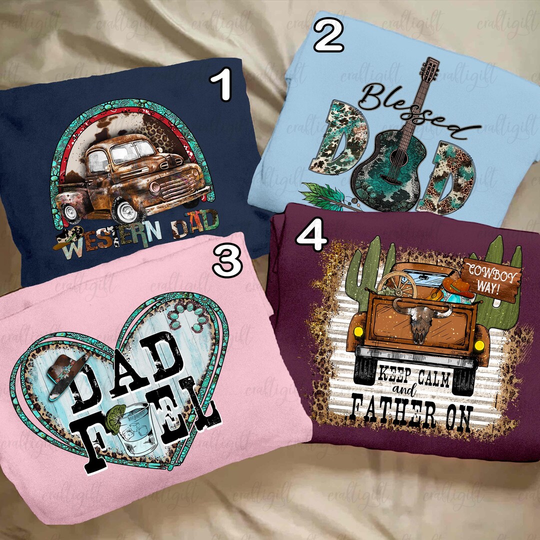 Western Father's Day Matching Shirt, Howdy Father's Day Gift Shirt ...
