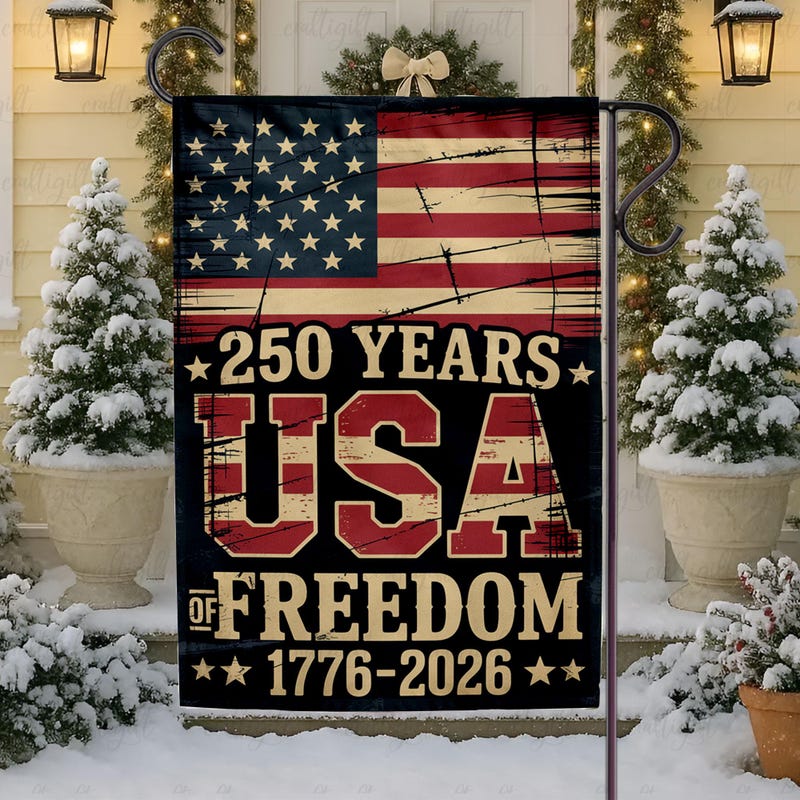 250 Years Garden Flag - Etsy