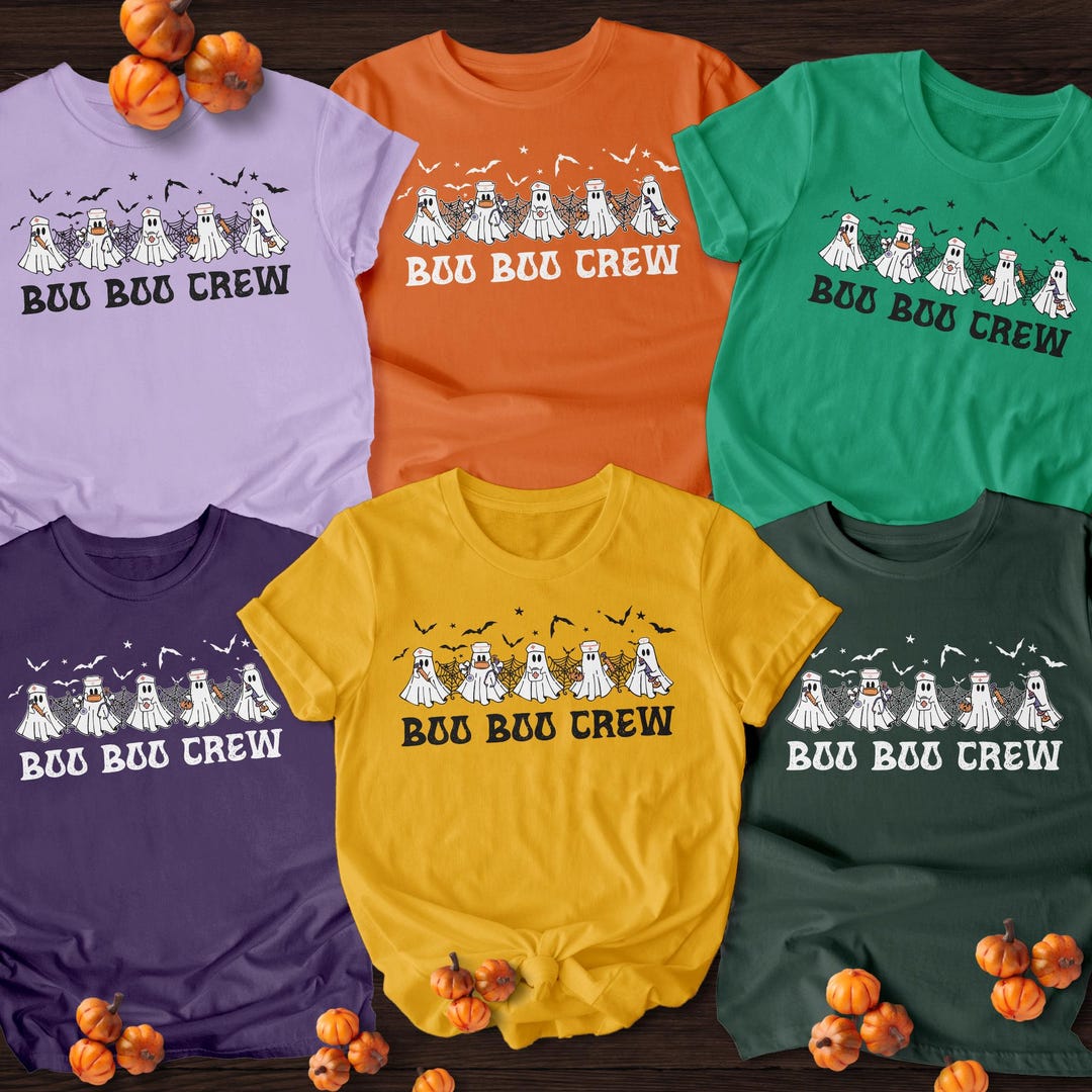 Halloween Boo Boo Crew Shirt, Spooky Nursing Ghost Matching, Halloween ...