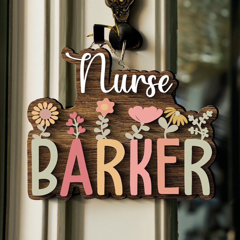 Personalized School Nurse Door Sign, School Nurse Gift, Custom School ...