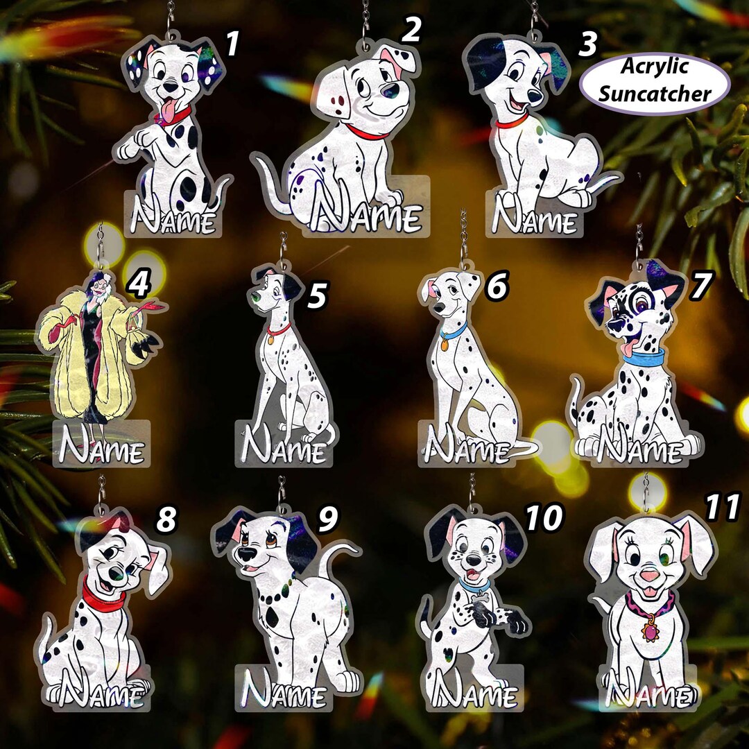 Custom 101 Dalmatians Ornament, Dalmatians Christmas Kids Ornament ...