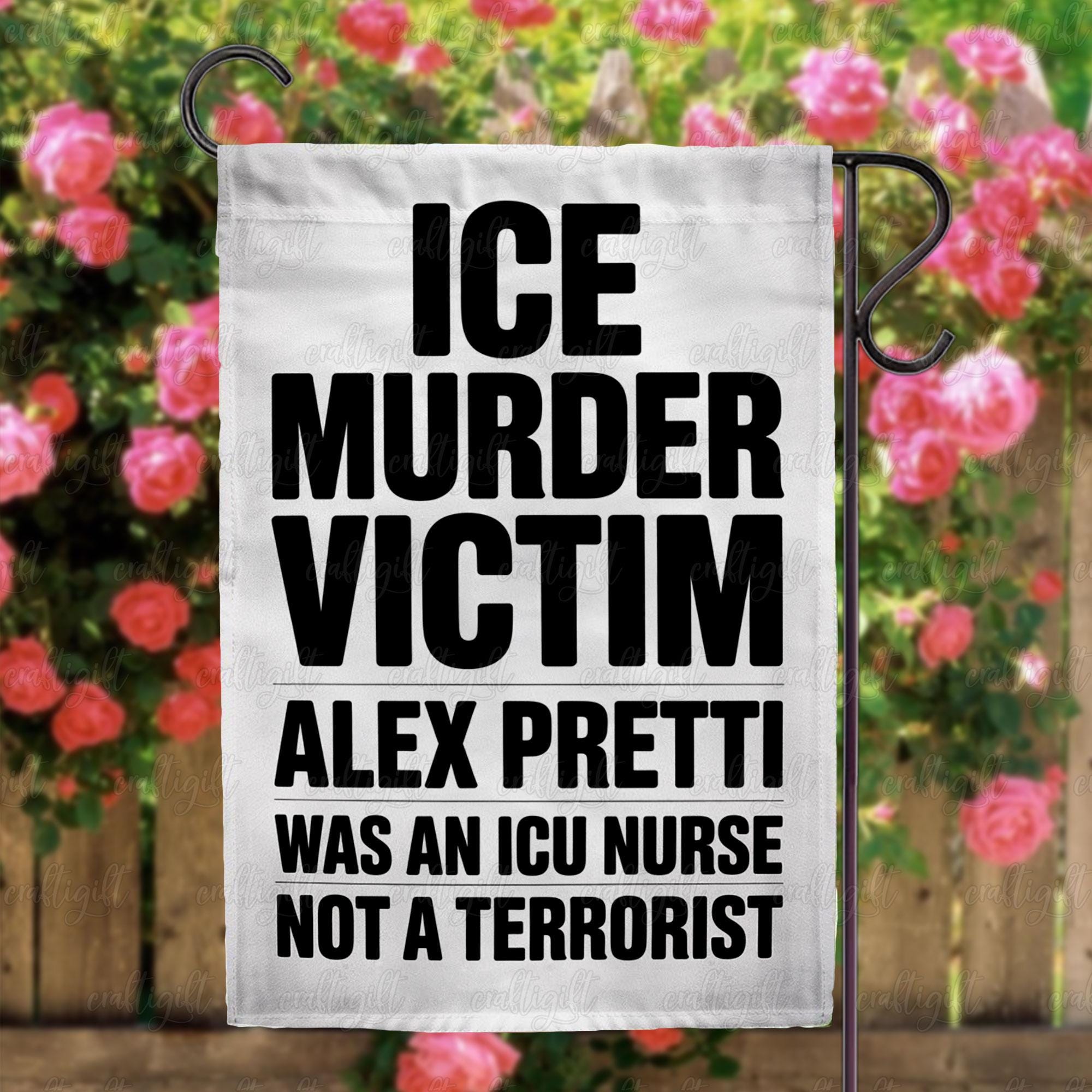 Justice for Alex Pretty Flag, Be Alex Pretti Good Support Flag, Abolish ...