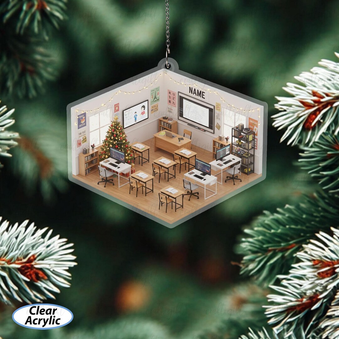 Computer Science Class Ornament Custom Name, Computer Teacher ...