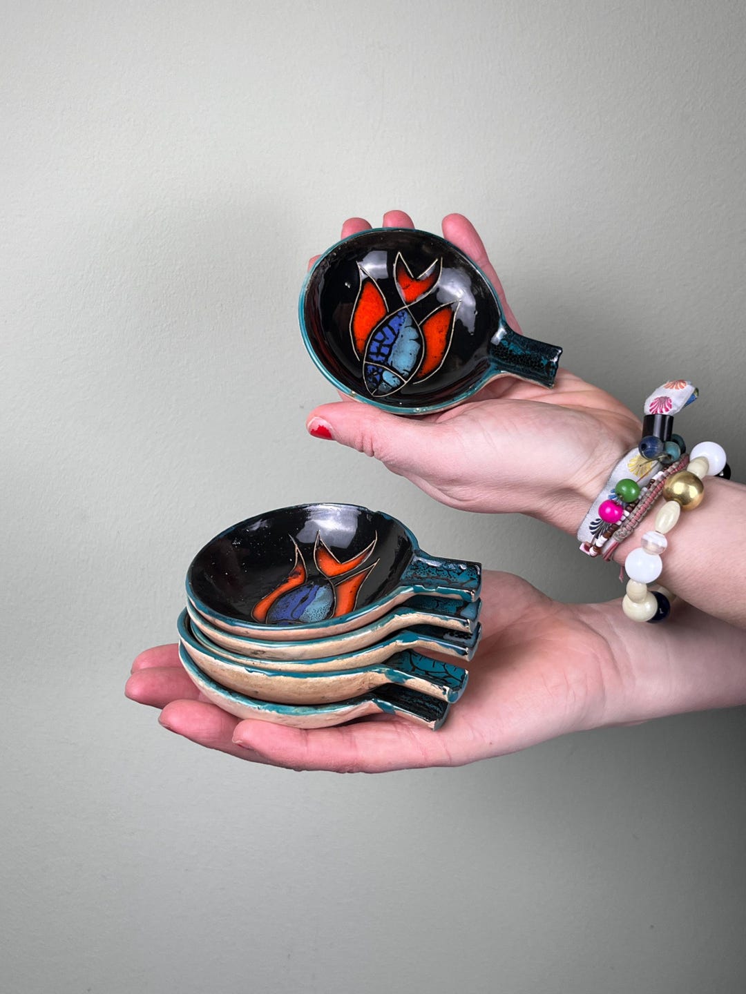 6 Bowls / Ashtrays Made of Ceramic Mid Century Bowl Ceramic Bowl - Etsy