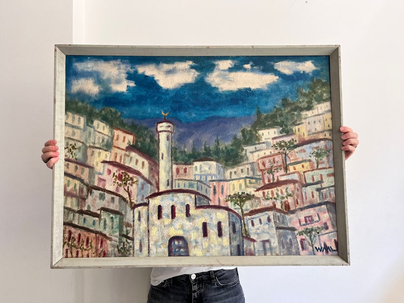Willibald MAYERL 1896-1977 Painting the Mosque 1965 Oil on Panel, WML ...
