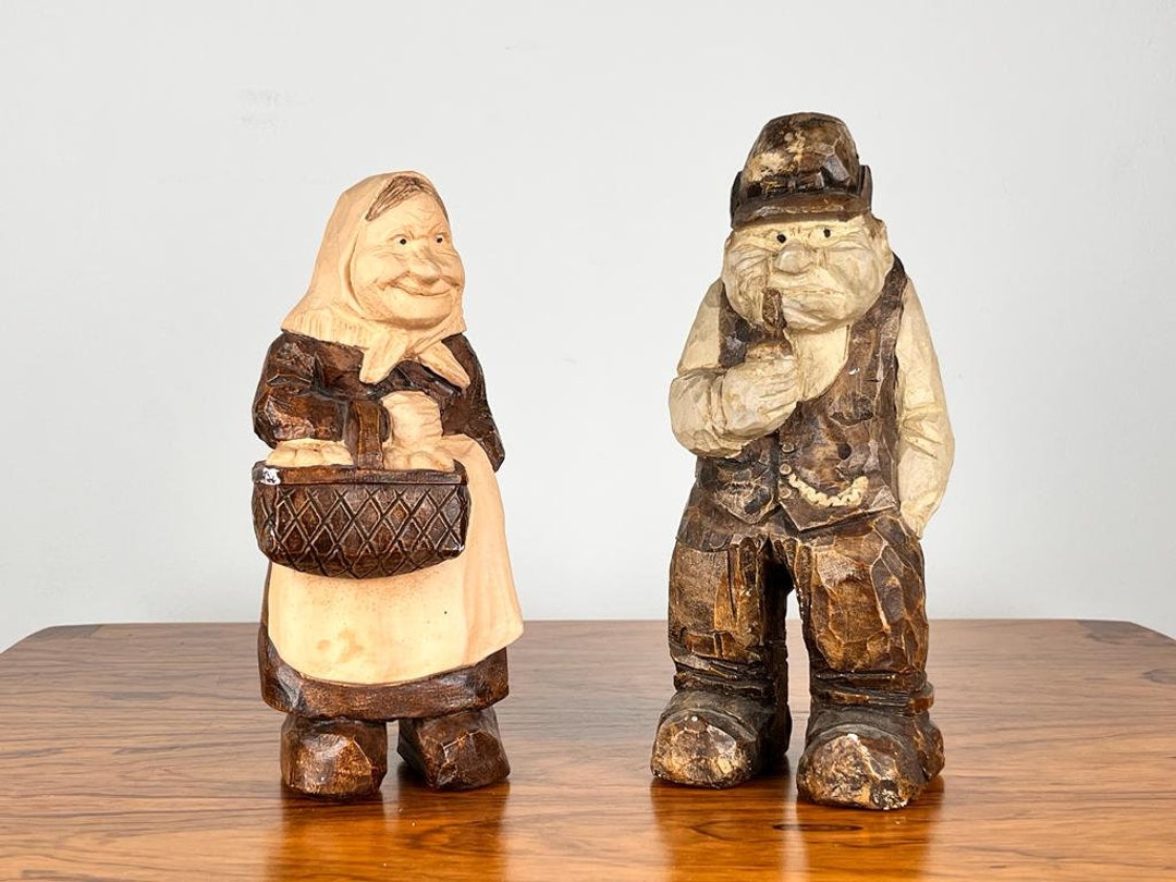 Ove Ovensen 1915-2007 Two Large Plaster Figures / Sculptures Hand ...