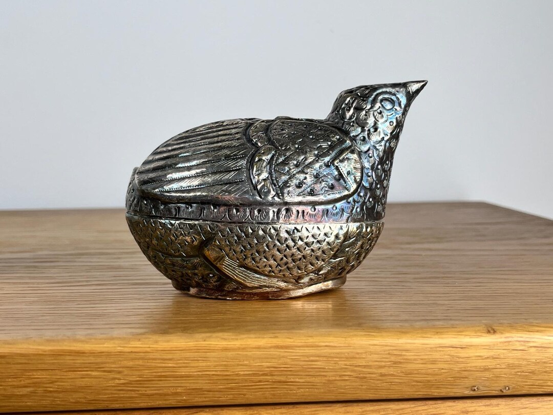 Antique Silver Betel Box Betel Box in the Shape of a Khmer Bird ...