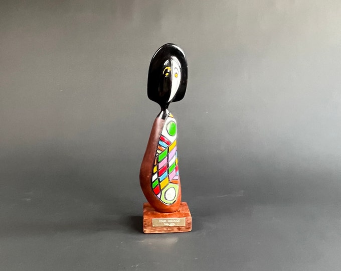 Frank Coronado 1955 Wooden Figure Sculpture Mahogany, Dominican ...