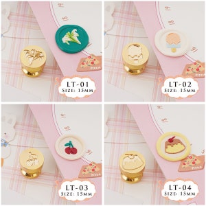 Mini Stamp Series II | Wax Seal Stamp | Embossed Copper Head | Metal ...