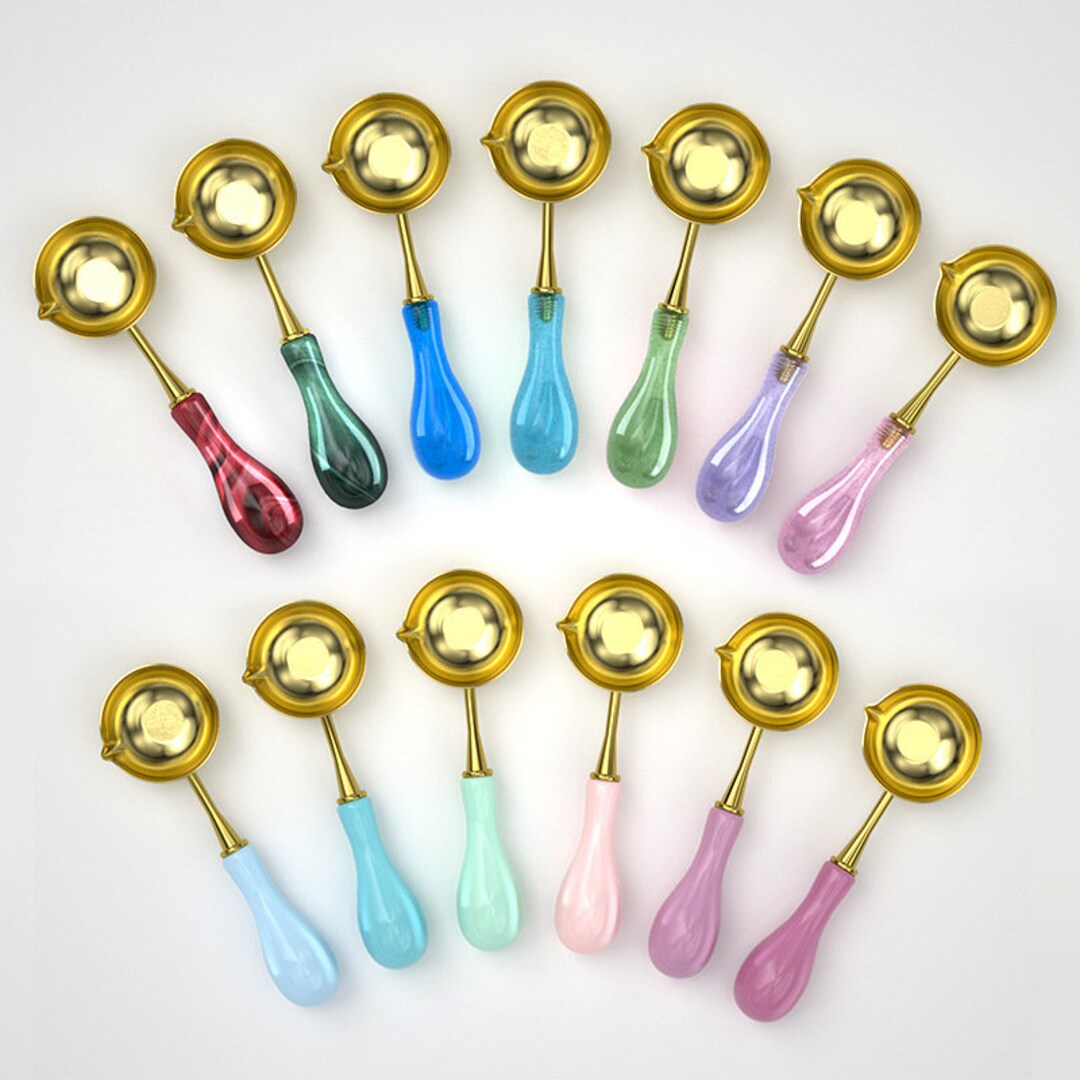 Wax Seal Stamp Spoon, Macaron Wax Stamp Spoon, Wax Seal Accessories ...