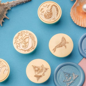 52-hertz Whale Series | Wax Seal Stamp | Embossed Copper Head | Metal ...