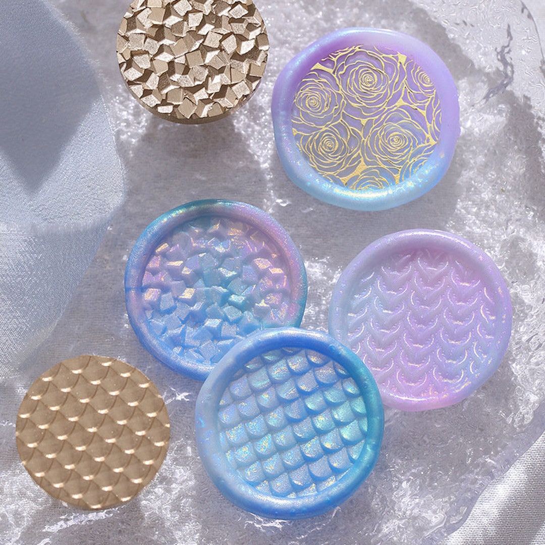 Texture Series Dragon Scale Ice Cubes | Wax Seal Stamp | Copper Head ...