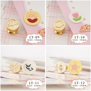 Mini Stamp Series II | Wax Seal Stamp | Embossed Copper Head | Metal ...