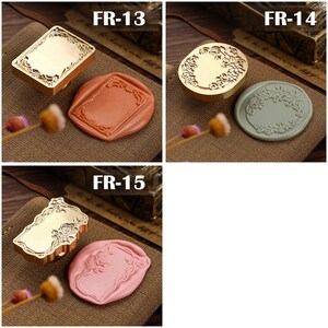 Retro Frame Series | Wax Seal Stamp | Embossed Copper Head | Metal ...
