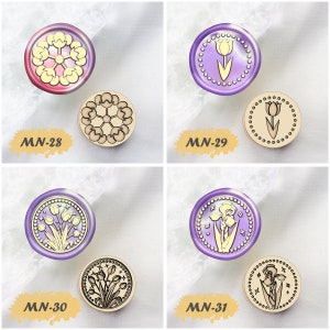 Mini Stamp Series | Wax Seal Stamp | Embossed Copper Head | Metal Stamp ...