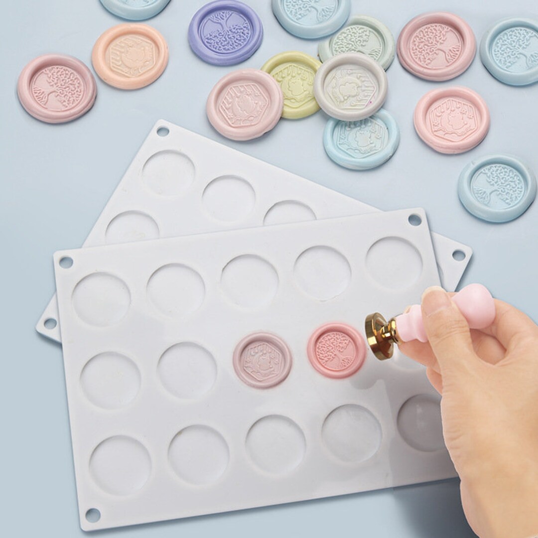 Wax Seal Silicone Mat 15 Cavities, Wax Seal Mould, Perfect Wax Seal ...