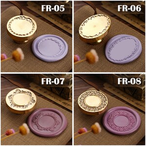 Retro Frame Series | Wax Seal Stamp | Embossed Copper Head | Metal ...