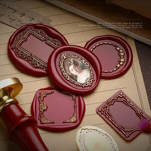 Retro Frame Series | Wax Seal Stamp | Embossed Copper Head | Metal ...
