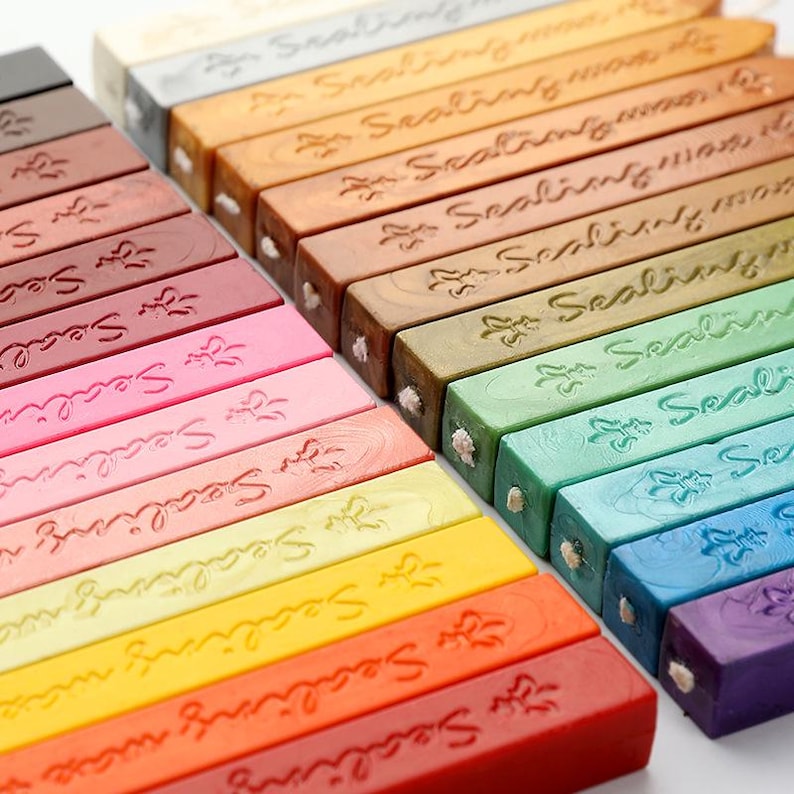 26 Colors Stamp Seal Wax Sticks - Invitation Seal Wax Sticks - 1 Stick ...