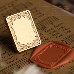 Retro Frame Series | Wax Seal Stamp | Embossed Copper Head | Metal ...