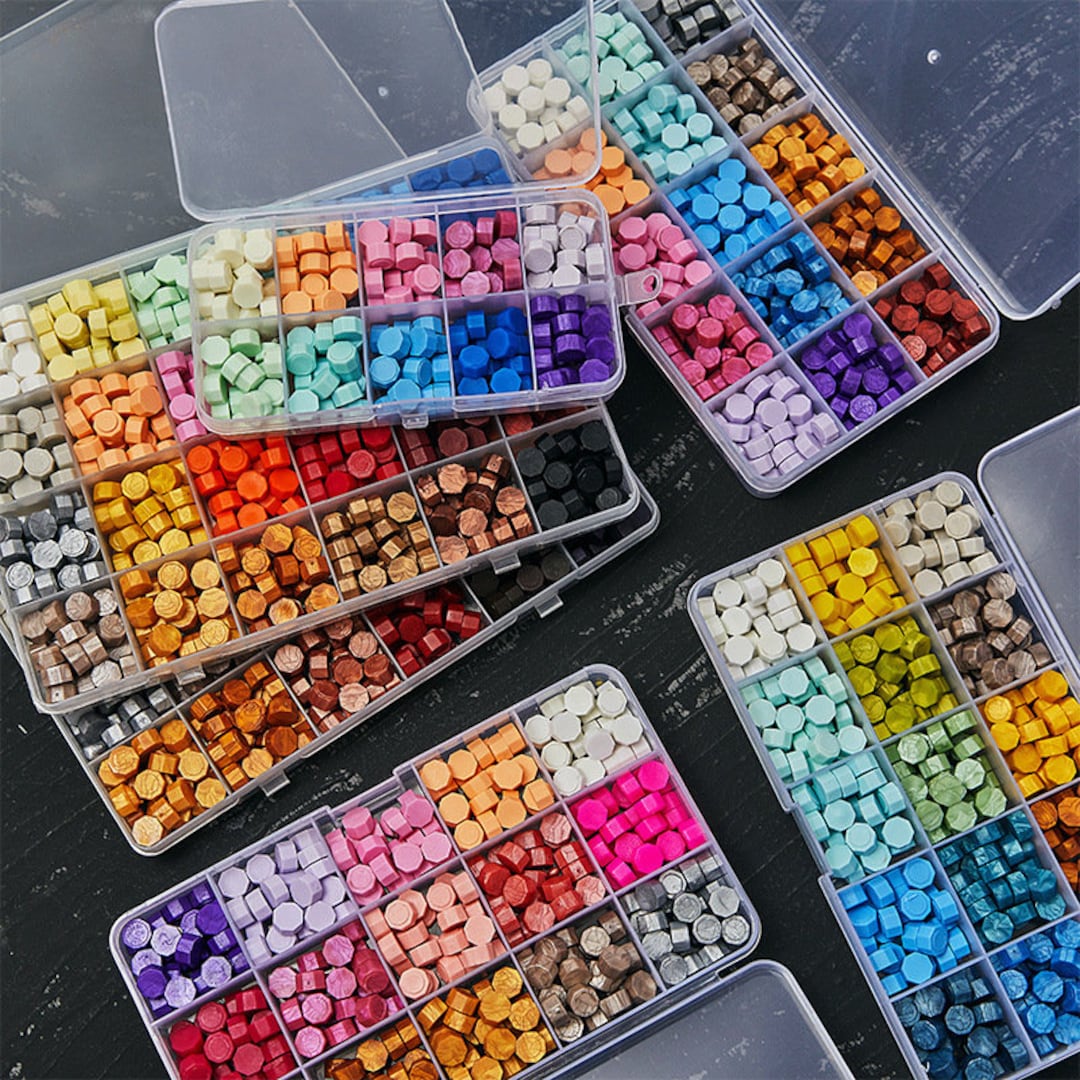 Octagon Wax Beads Color Palette, Sealing Wax Beads Set, Beads for Wax ...