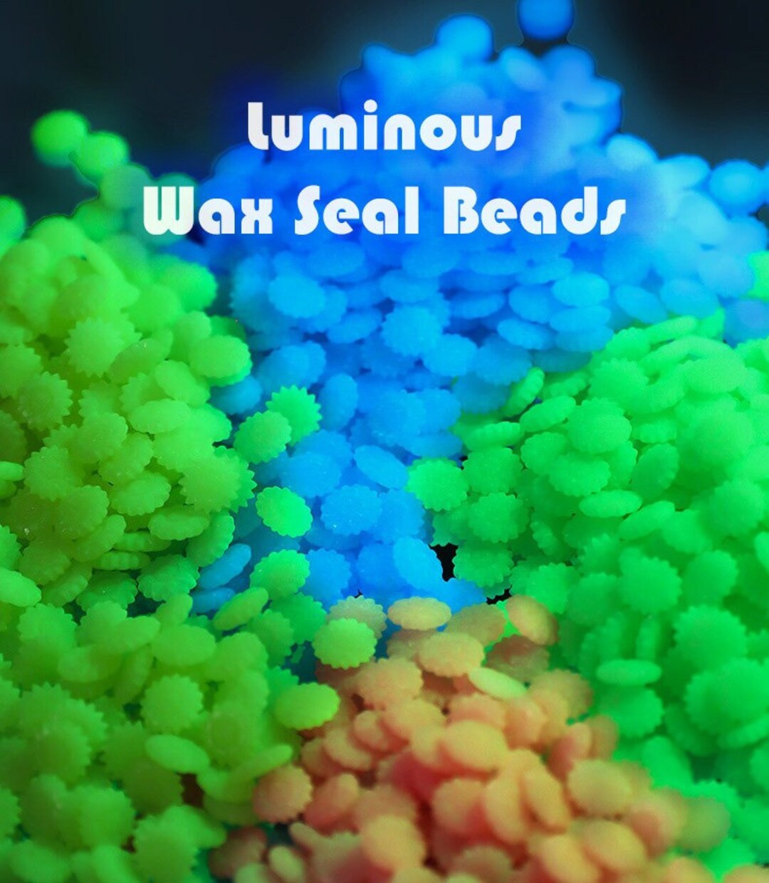 Fluorescence Wax Seal Beads Glow in the Dark - Luminescent Wax Sealing ...