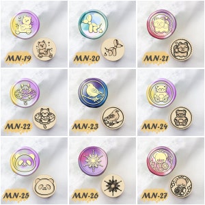 Mini Stamp Series | Wax Seal Stamp | Embossed Copper Head | Metal Stamp ...