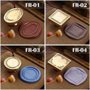 Retro Frame Series | Wax Seal Stamp | Embossed Copper Head | Metal ...
