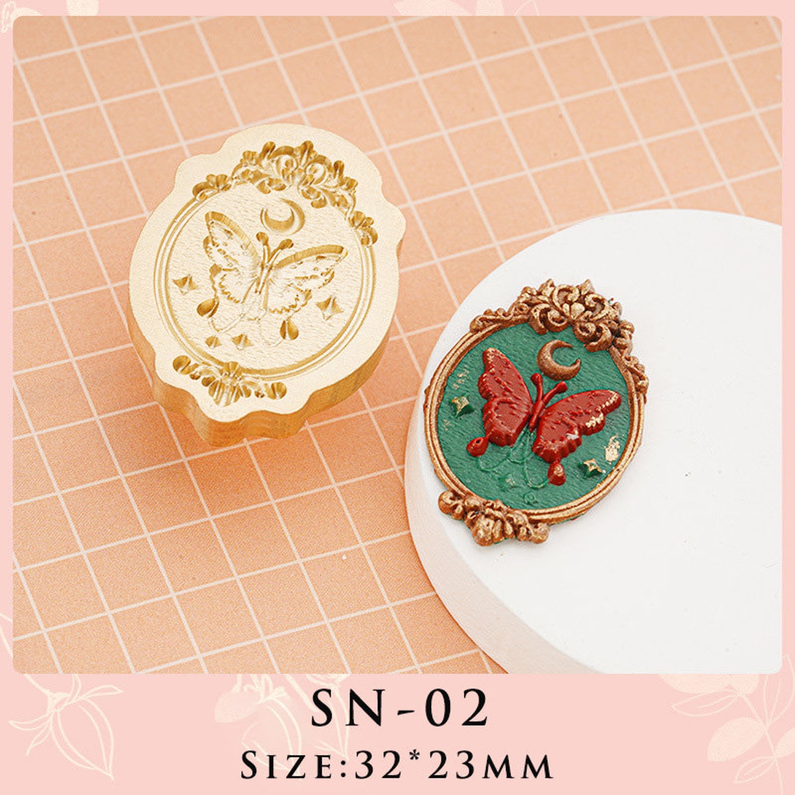 Butterfly Dream Series | Wax Seal Stamp | Embossed Copper Head | Metal ...