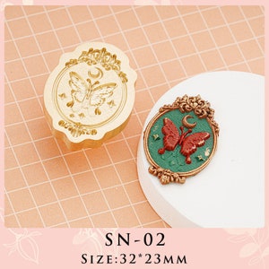 Butterfly Dream Series | Wax Seal Stamp | Embossed Copper Head | Metal ...