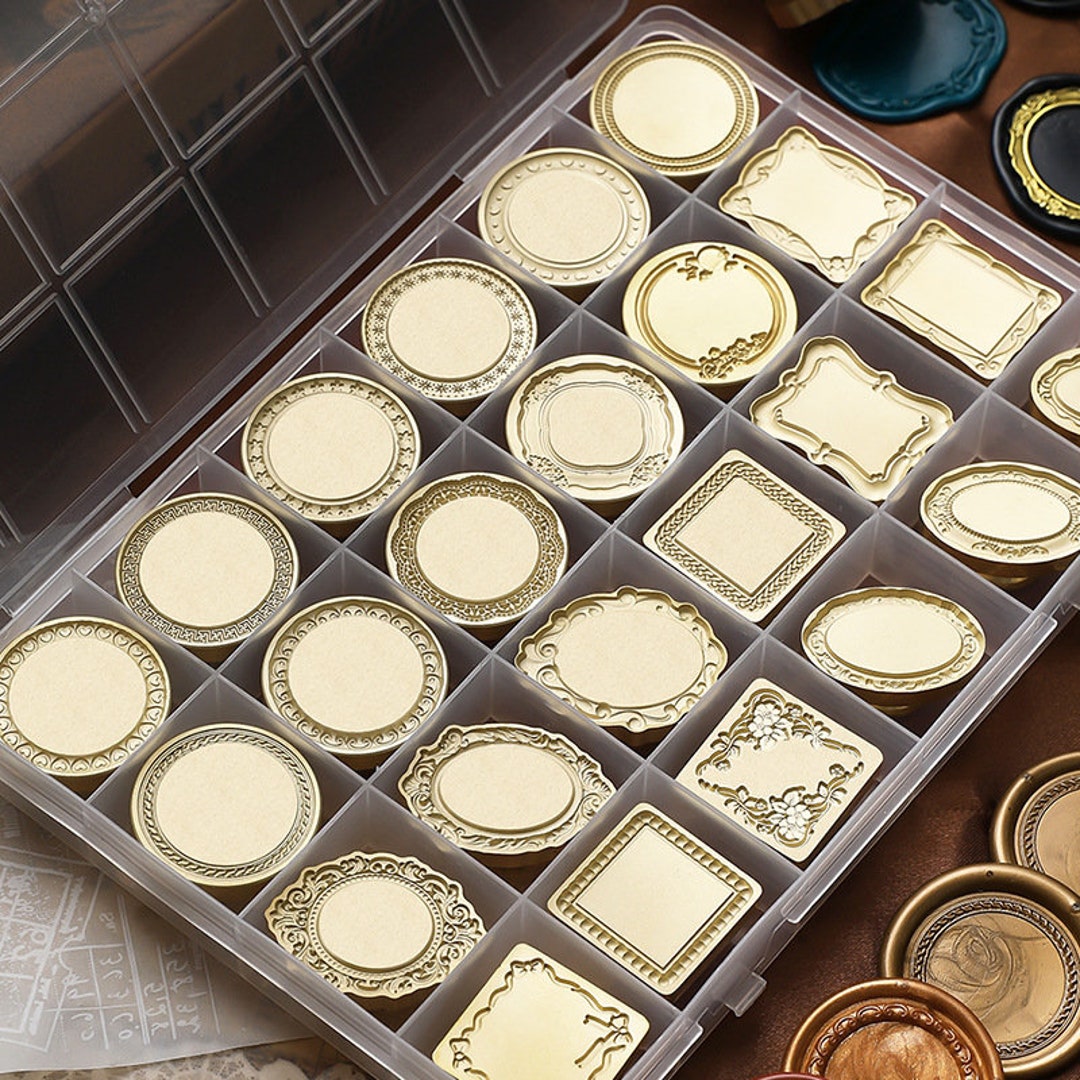 All Retro Frame Series | Wax Seal Stamp | Embossed Copper Head | Metal ...