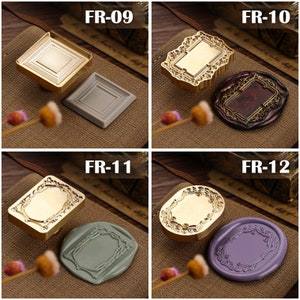 Retro Frame Series | Wax Seal Stamp | Embossed Copper Head | Metal ...