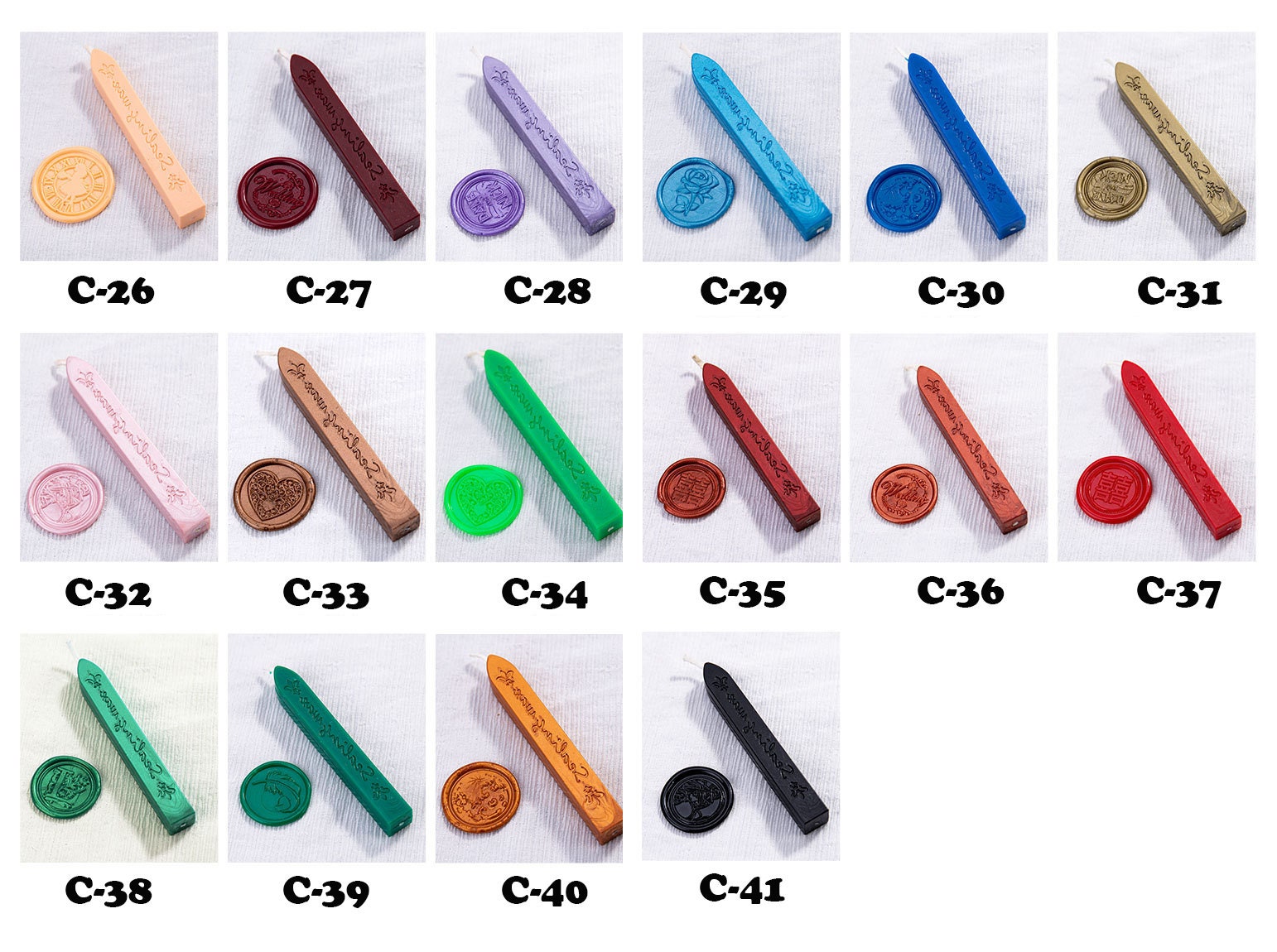 Stamp Seal Wax Sticks Invitation Seal Wax Sticks 1 Stick for 7-8 Seals ...