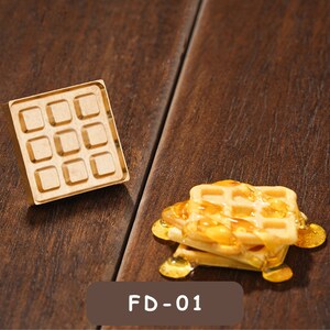 Waffles Saury Food Series | Wax Seal Stamp | Embossed Copper Head ...
