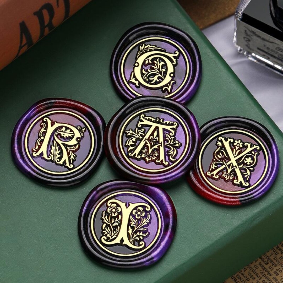 Totem Letters Series | Wax Seal Stamp | Embossed Copper Head | Metal Stamp | Personalized Stamp ...