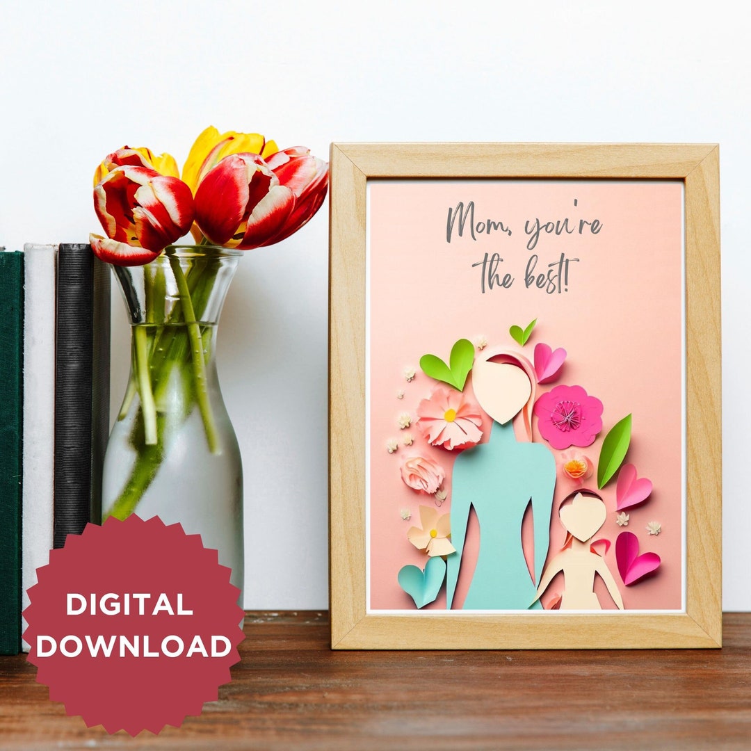 Mother's Day Gift Wall Art for Living Room Mother's Day Wall Art ...